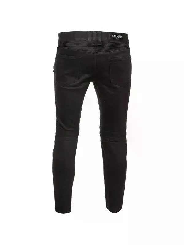 Balmain Ribbed Slim-fit Jeans