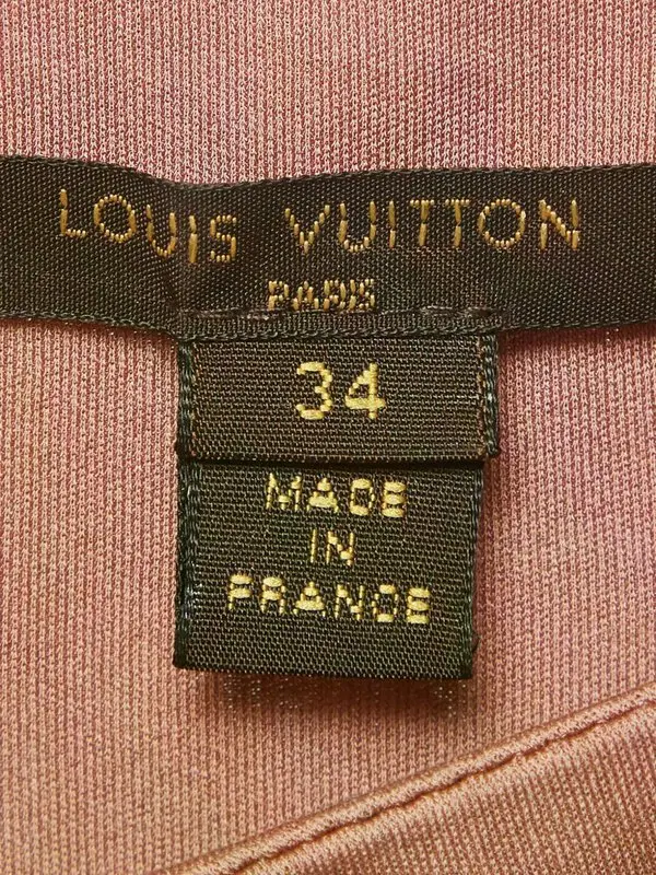 LOUIS VUITTON Boat Neck Belted Midi Dress