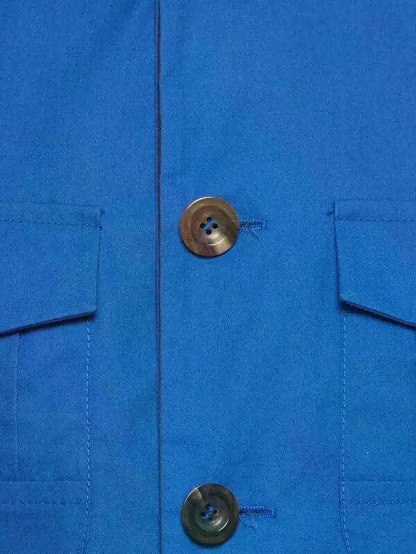 Gucci Single-breasted Military Jacket - Blue
