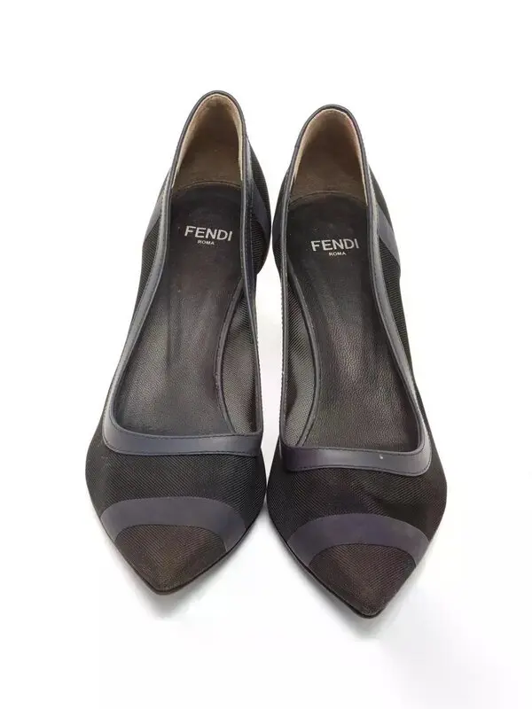 Fendi Colibri Mesh Pumps - Black