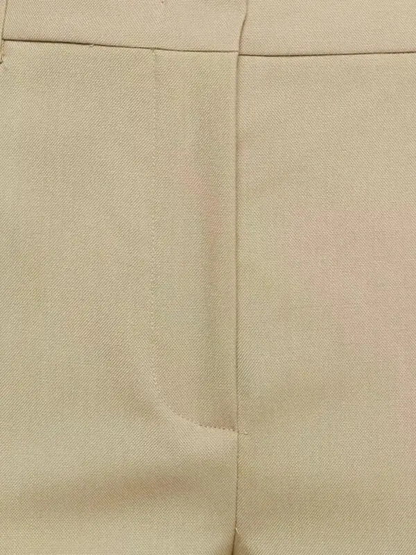 Sportmax Wool Cuffed Trousers