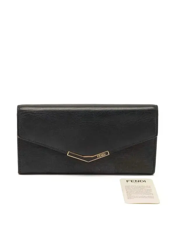 Fendi 2016 2jours Logo-bar Wallet - Black