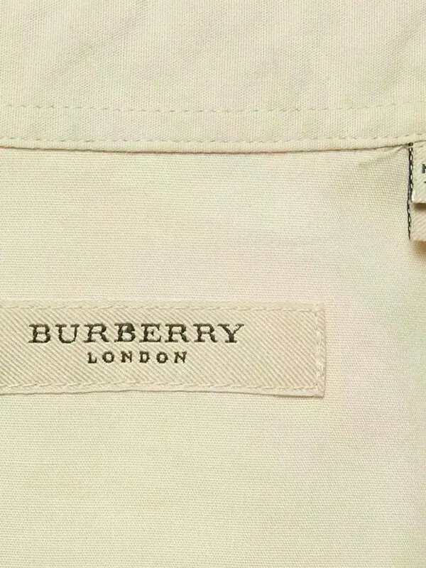 Burberry Piped-trim Chest-pocket Shirt