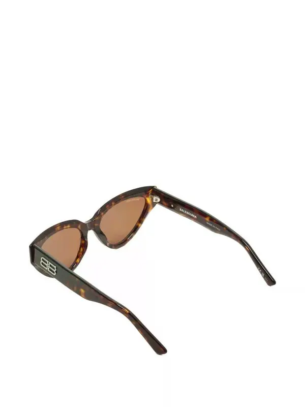 Balenciaga Bb Logo Cat-eye Sunglasses - Brown