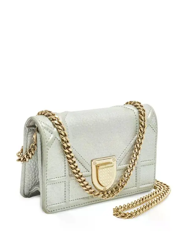 Dior 2017 Baby Diorama Shoulder Bag - Silver