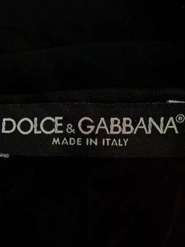 Dolce & Gabbana Crepe Gathered Midi Dress With Satin Trim