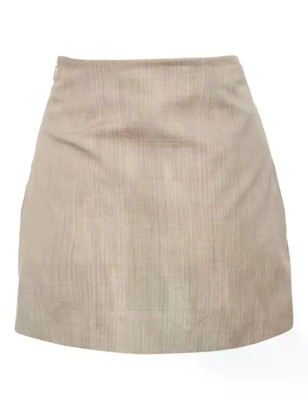 Fendi Wool Wrap Mini Skirt