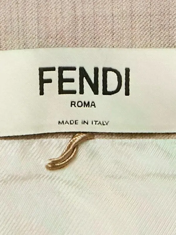 Fendi Wool Wrap Mini Skirt