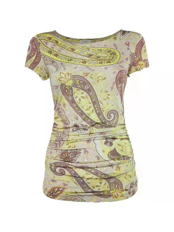 Etro Paisley-print Ruched Top
