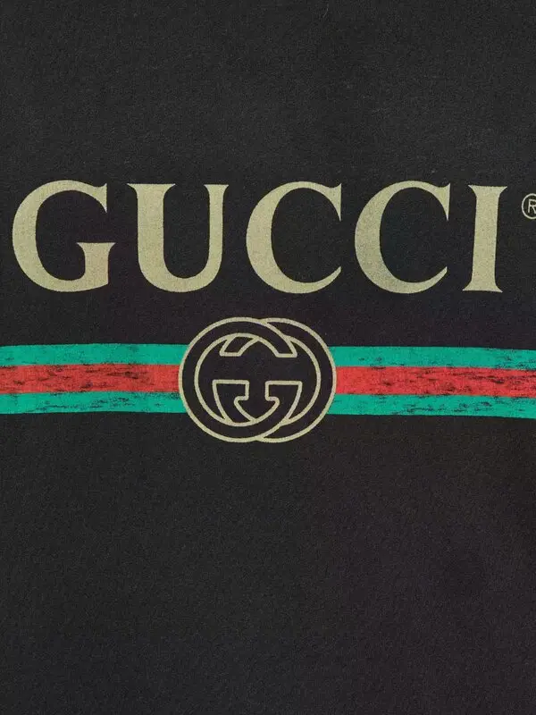 Gucci Logo-print Distressed T-shirt