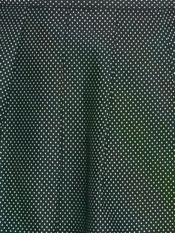 Emporio Armani Textured Polka Dot Pleated Midi Skirt