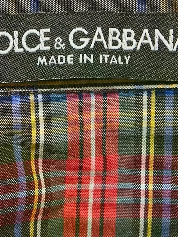 Dolce & Gabbana Plaid Sleeveless Shirt