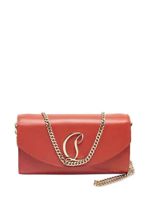 CHRISTIAN LOUBOUTIN Loubi54 Leather Wallet On Chain - Red