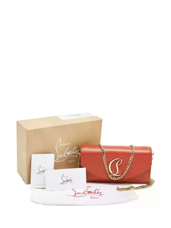 CHRISTIAN LOUBOUTIN Loubi54 Leather Wallet On Chain - Red