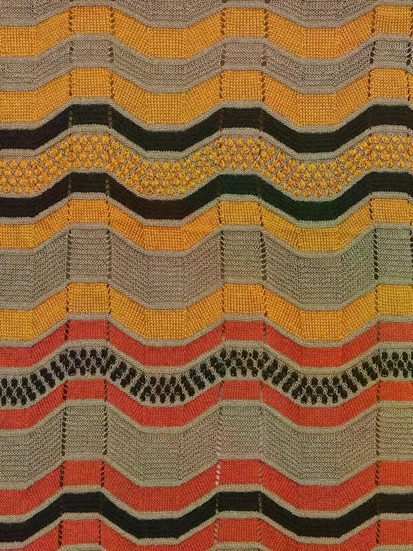 Missoni Ruffled Zigzag-knit Midi Dress