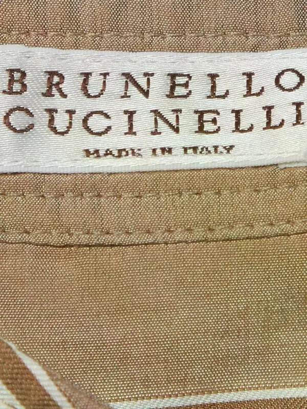 Brunello Cucinelli Striped Silk Shirt