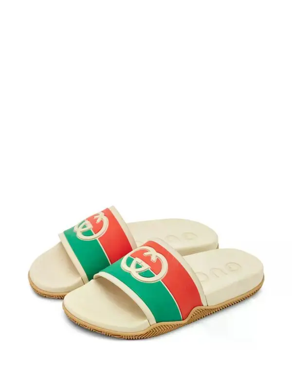 Gucci Gg Web Pool Slides