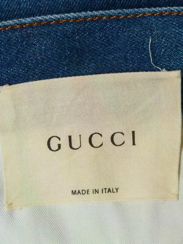 Gucci Floral Embroidered Jeans