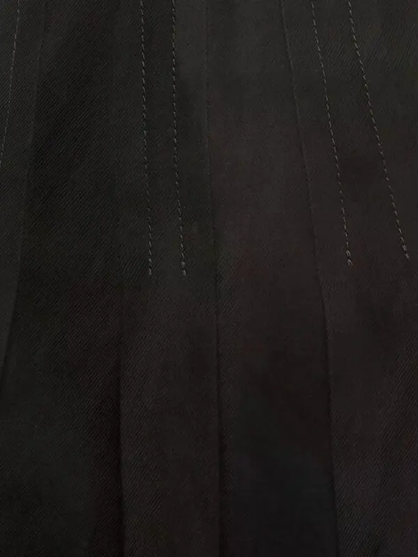 Chloé Gabardine Flared Zip-up Mini Skirt