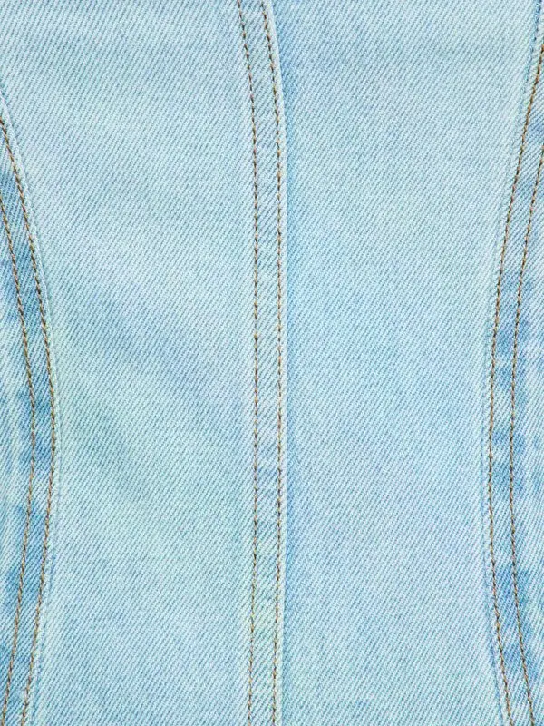 Balmain Paneled Zip-up Corset