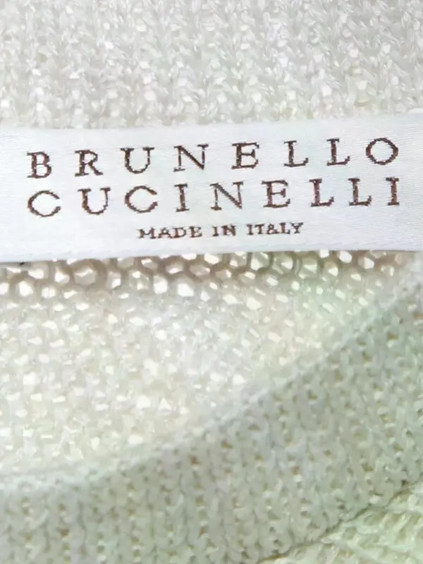 Brunello Cucinelli Sequin Embellished Knit Top