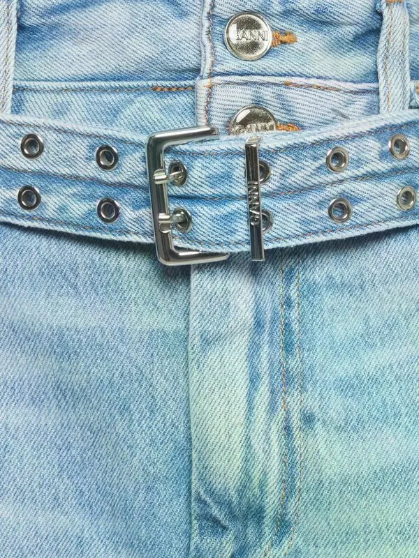 GANNI Belted Mini Skirt