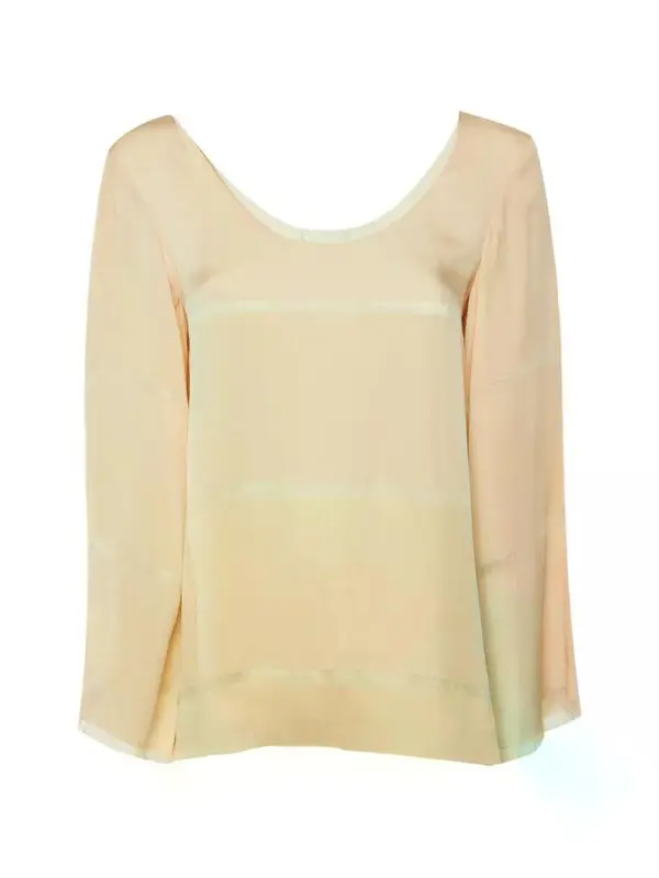 Elisabetta Franchi Long-sleeved Blouse - Neutrals