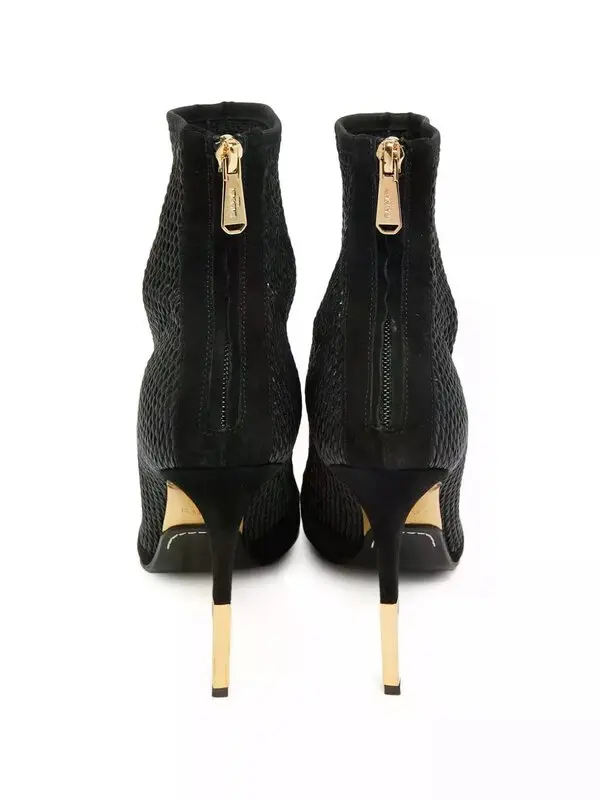 Balmain Suede Panelled Ankle Boots