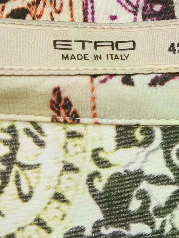 Etro Paisley Print Long-sleeved Shirt