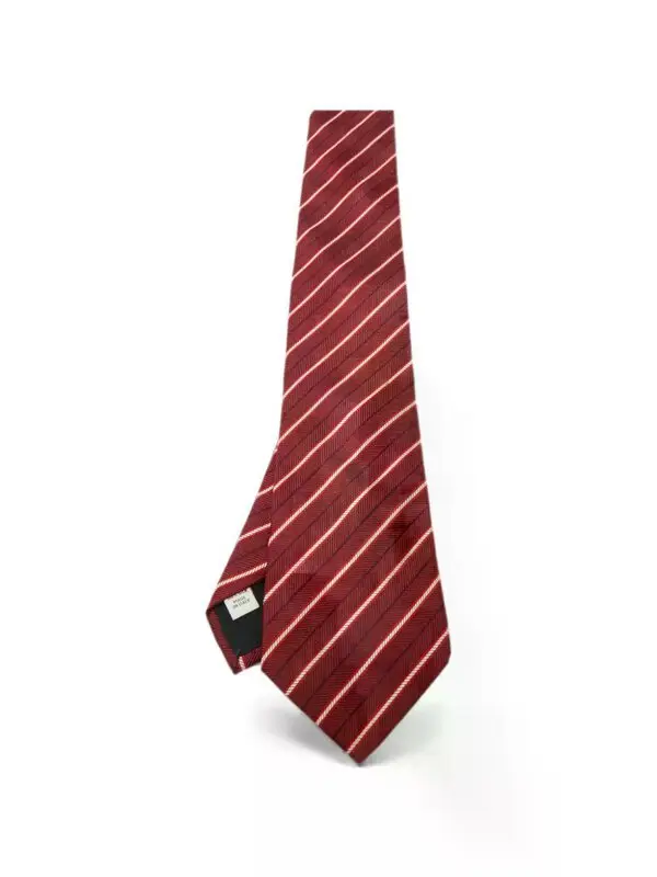 Valentino Garavani Diagonal Striped Neck Tie - Red