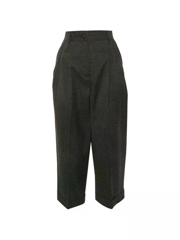 Dolce & Gabbana Polka Dot Pleated Trousers