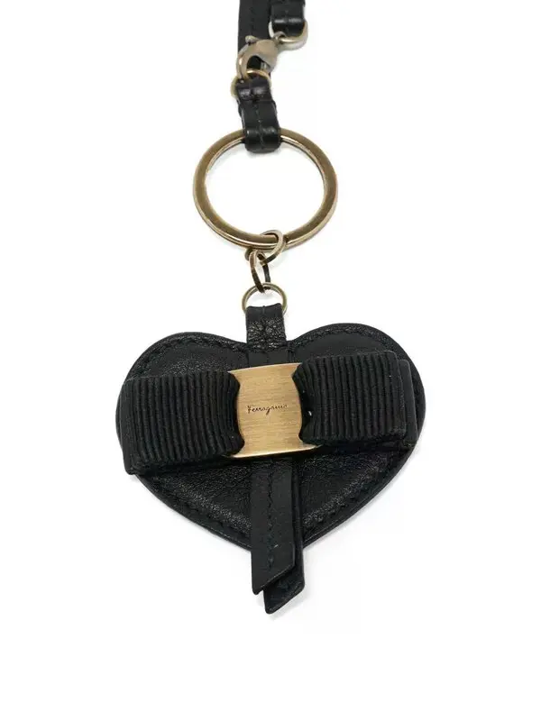 FERRAGAMO Heart Motif Keyring