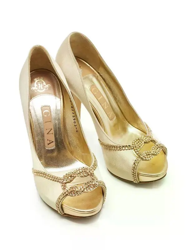 GINA Embellished Platform Pumps