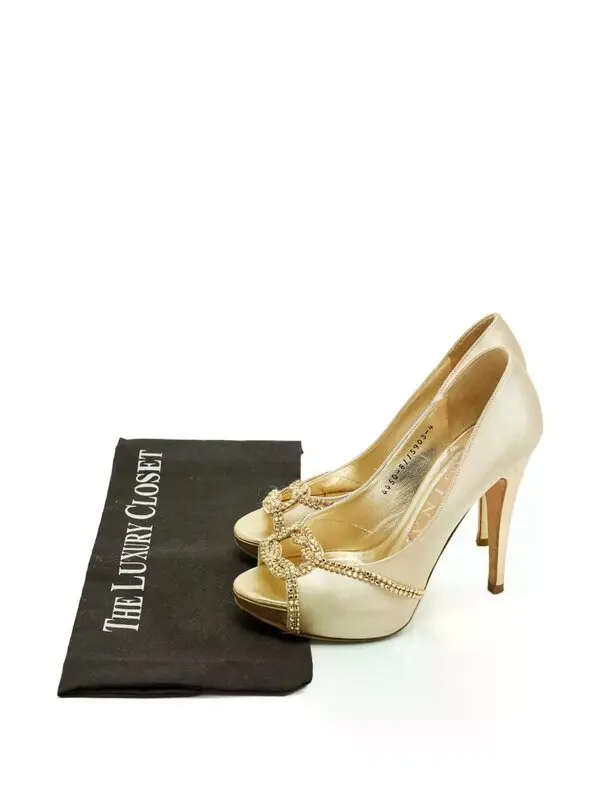 GINA Embellished Platform Pumps