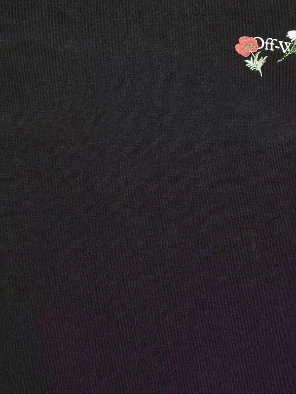 Off-White Arrow Floral Embroidered T-shirt