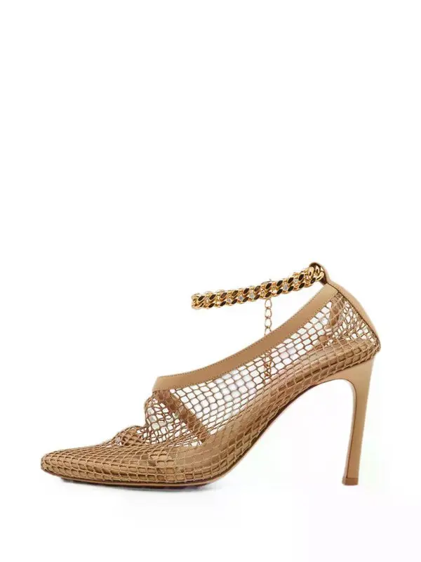 Bottega Veneta Mesh Chain-link Pumps - Neutrals