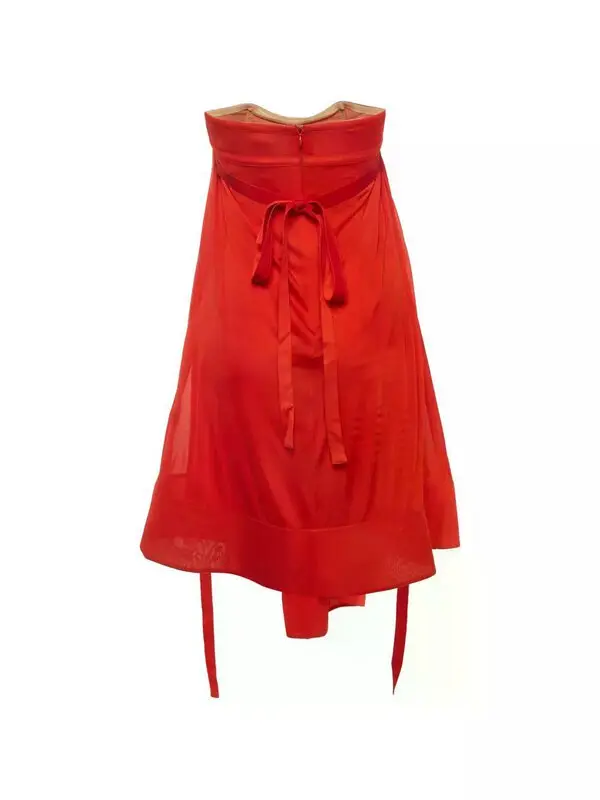 Celine Strapless Draped Midi Dress