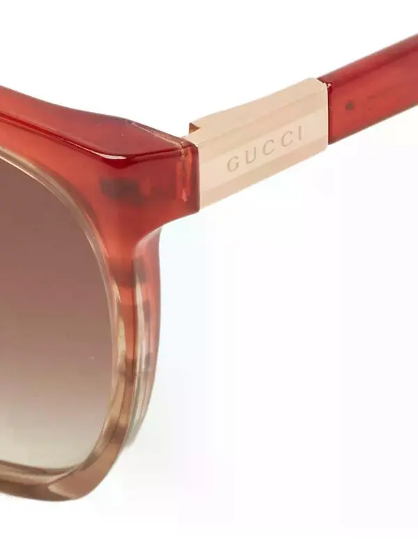 Gucci Square Frame Sunglasses With Gradient Lenses