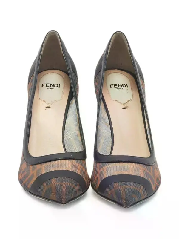 Fendi Colibri Ff Logo Print Mesh Pumps