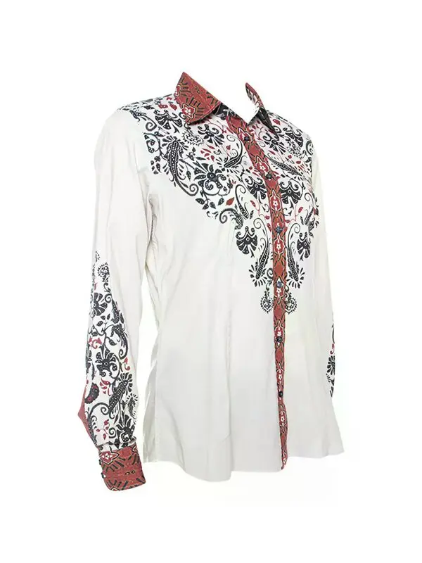 Etro Paisley Print Floral Shirt - Neutrals