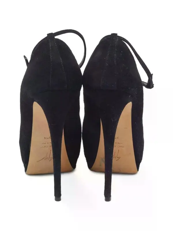 GIUSEPPE ZANOTTI Embellished Peep-toe Platform Pumps