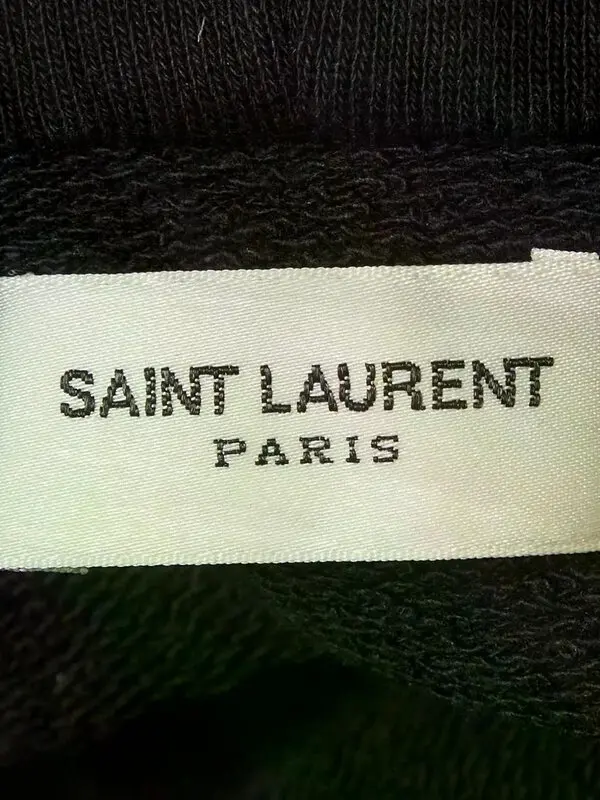 Saint Laurent Logo-print Hoodie - Black