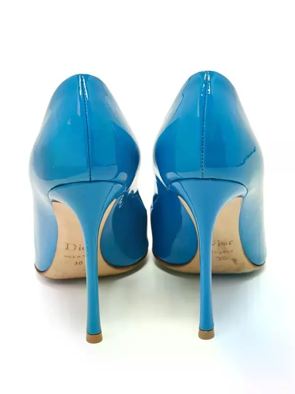 Dior Patent Leather Pointed Toe Slim Heel Pumps