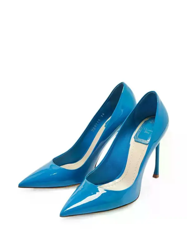 Dior Patent Leather Pointed Toe Slim Heel Pumps