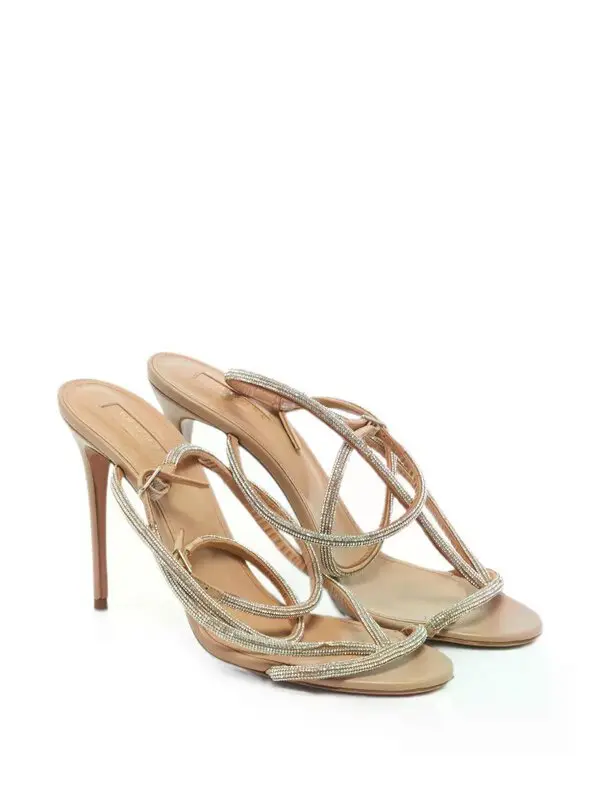 AQUAZZURA Moondust Crystal-embellished Sandals