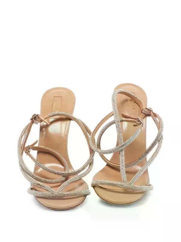 AQUAZZURA Moondust Crystal-embellished Sandals