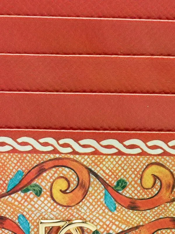 Dolce & Gabbana Geometric-print Zip Card Case