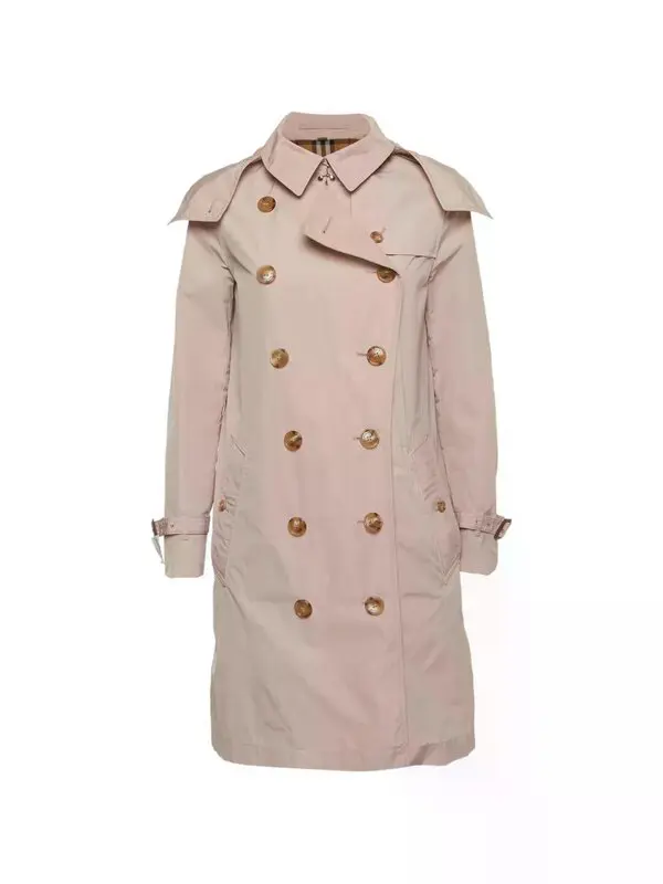 Burberry Hooded Double-breasted Trench Coat
