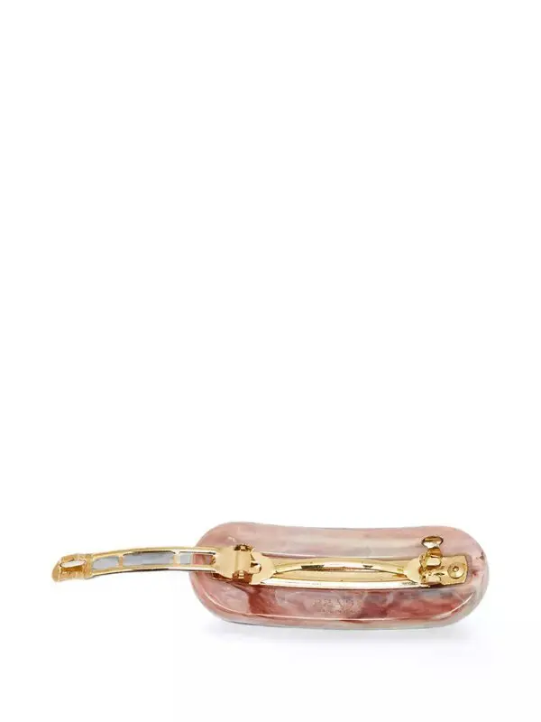 Prada Marbled Crystal-embellished Hair Clip
