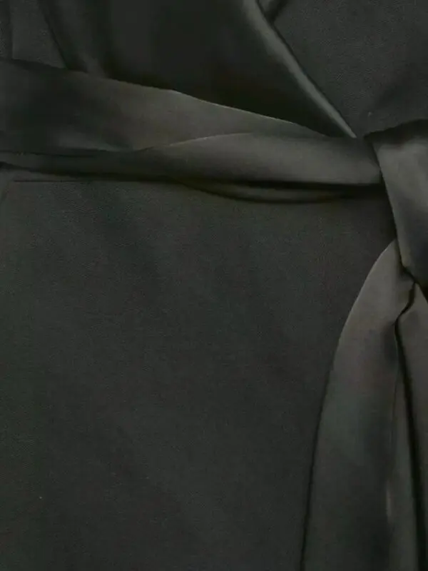 Alexandre Vauthier Wool Satin Collar Maxi Dress